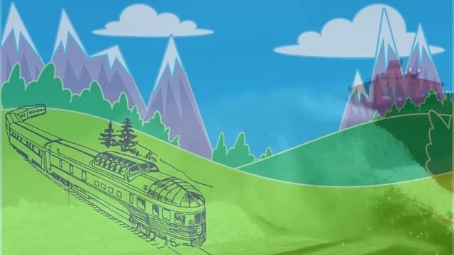 Учим цвета и поезда. Обучающее видео