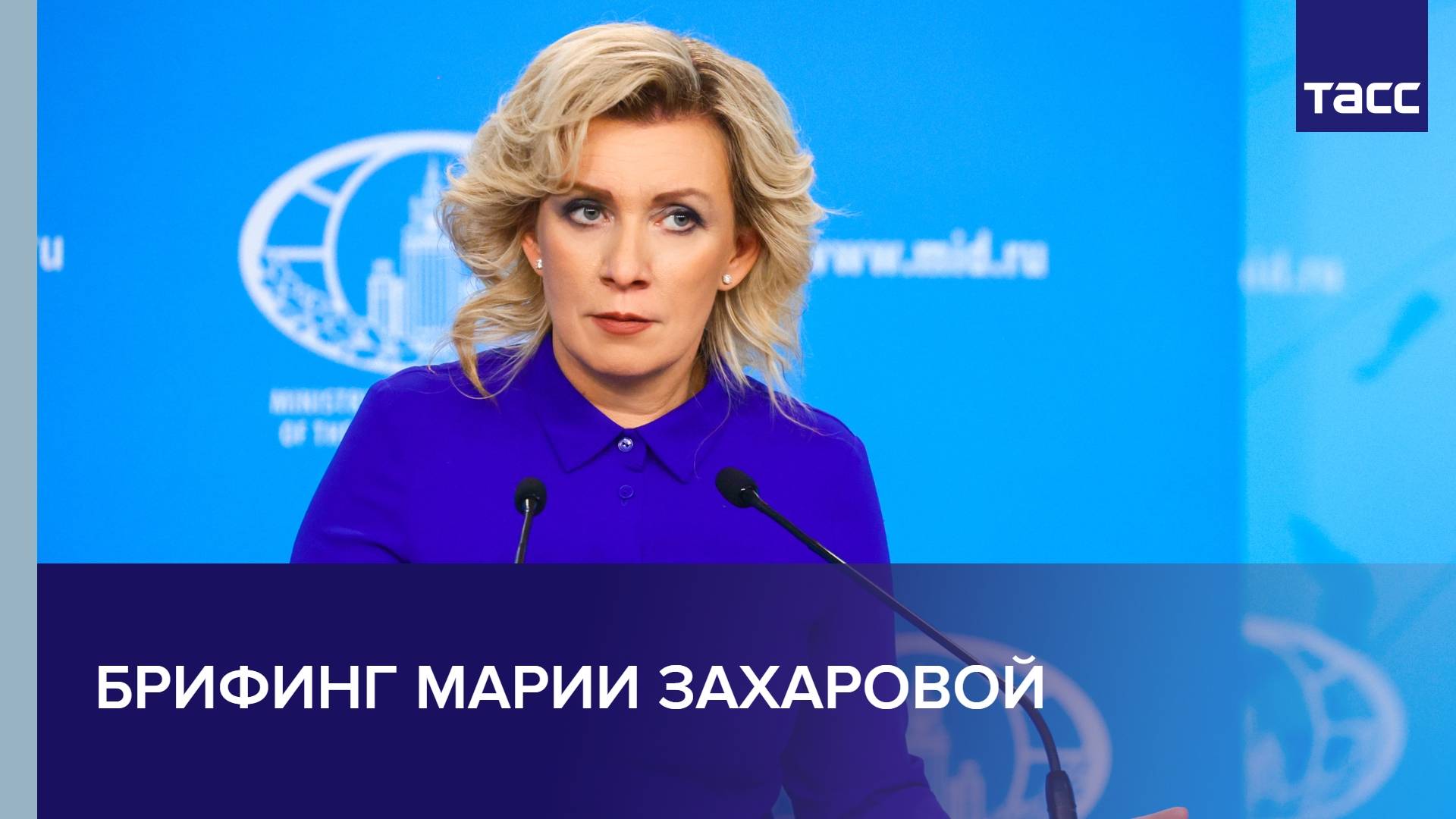 Брифинг Марии Захаровой