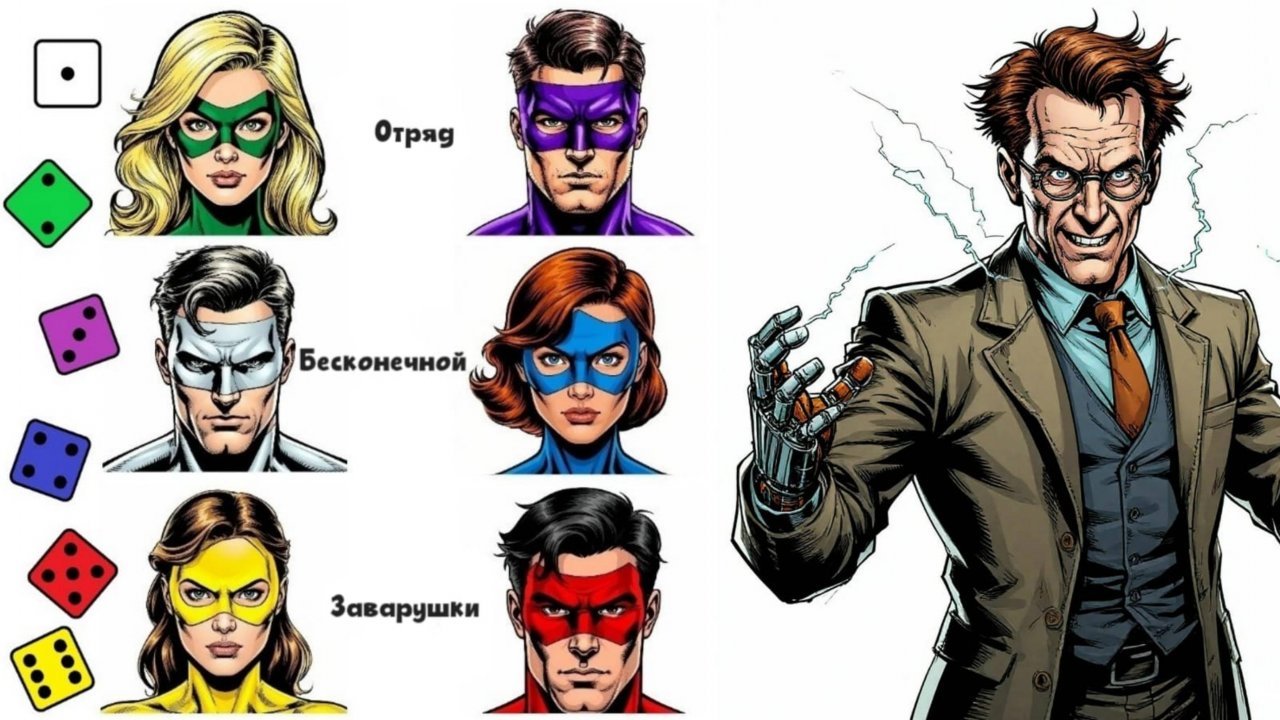 Отряд Бесконечной Заварушки! Настольная игра, которую мы придумали!