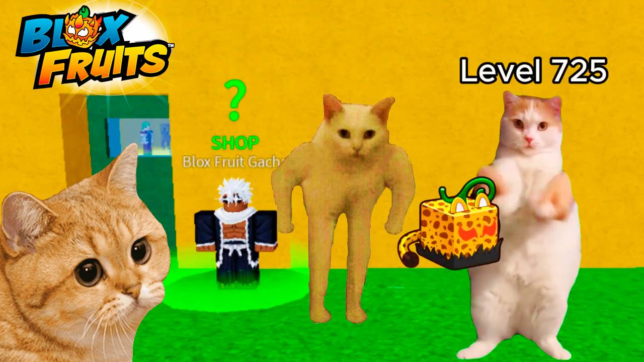 БЛОКС ФРУТС но КОТИКИ🍈🌊от НУБА до ПРО в 2 мире РОБЛОКС ИСТОРИЯ КОТОВ МЕМЫ и ПРИКОЛЫ мультики