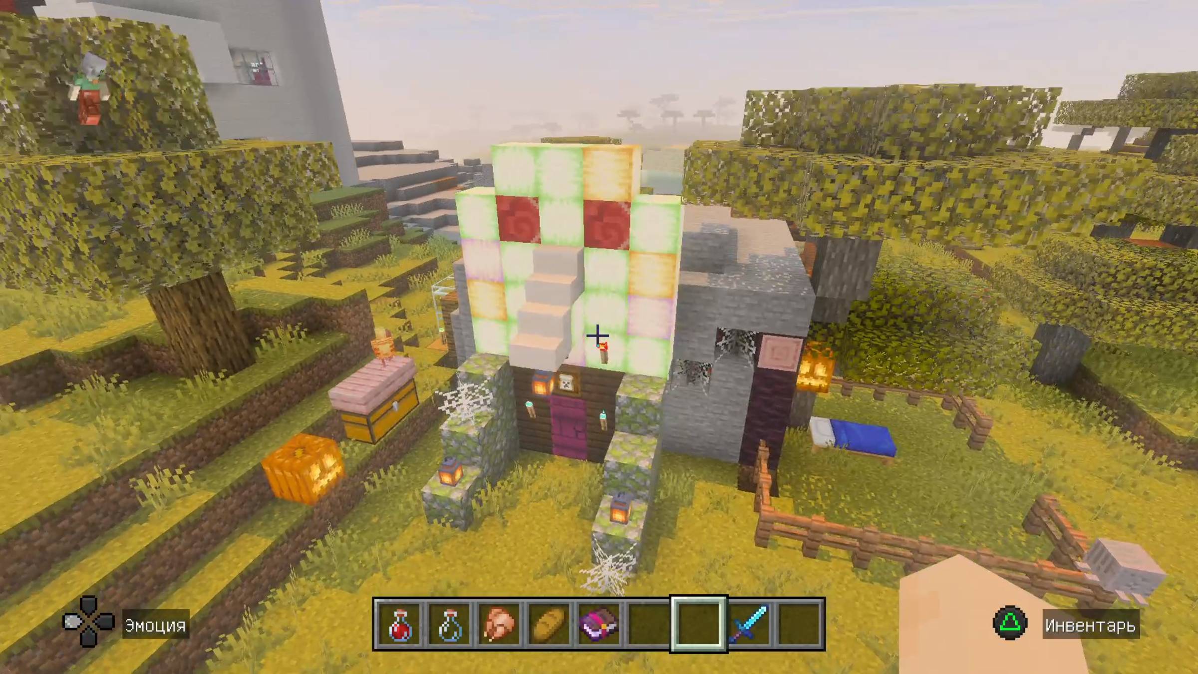 Minecraft. 4 день. Я построил, дом ведьмы и кошки. #Minecraft#Дом#Постройка#RUTUBE