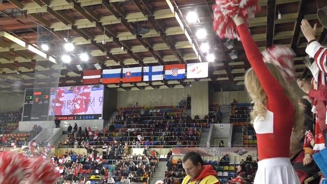 Спартак забивает второй гол в ворота ХК Сочи