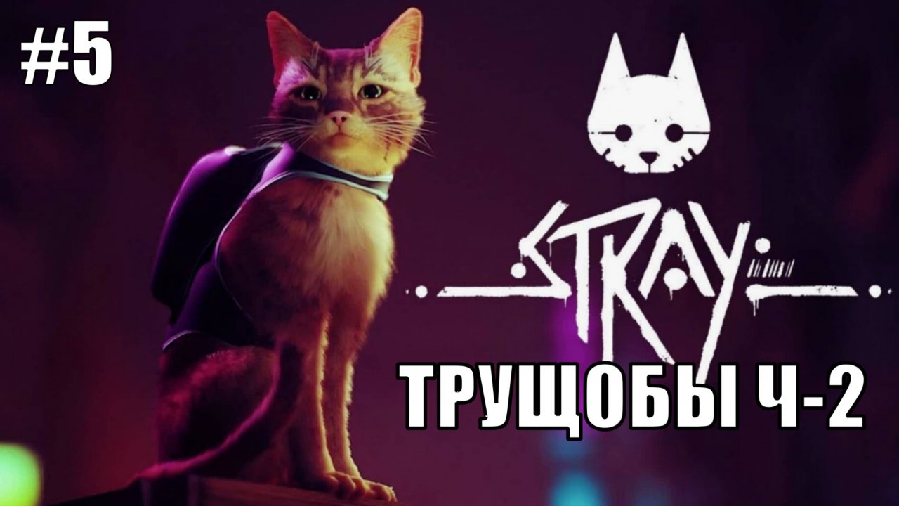 Stray Полное Прохождение на PS5 #5 Трущобы Ч-2 #stray #ps5 #ps4 #sony #cats #animals #прохождение