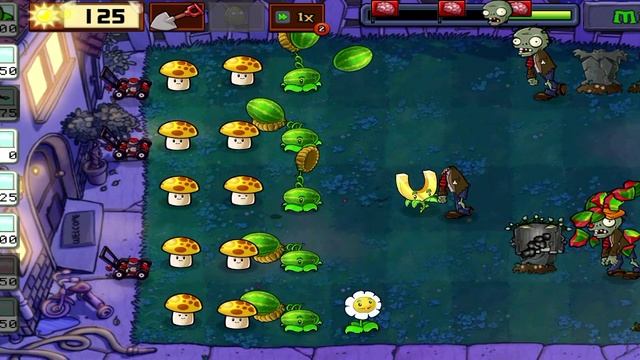 Прохожу PVZ 1 level 1-2 2 кампания