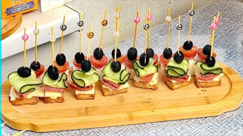 Эти КАНАПЕ исчезнут за секунду! Самый простой рецепт закуски на праздничный стол