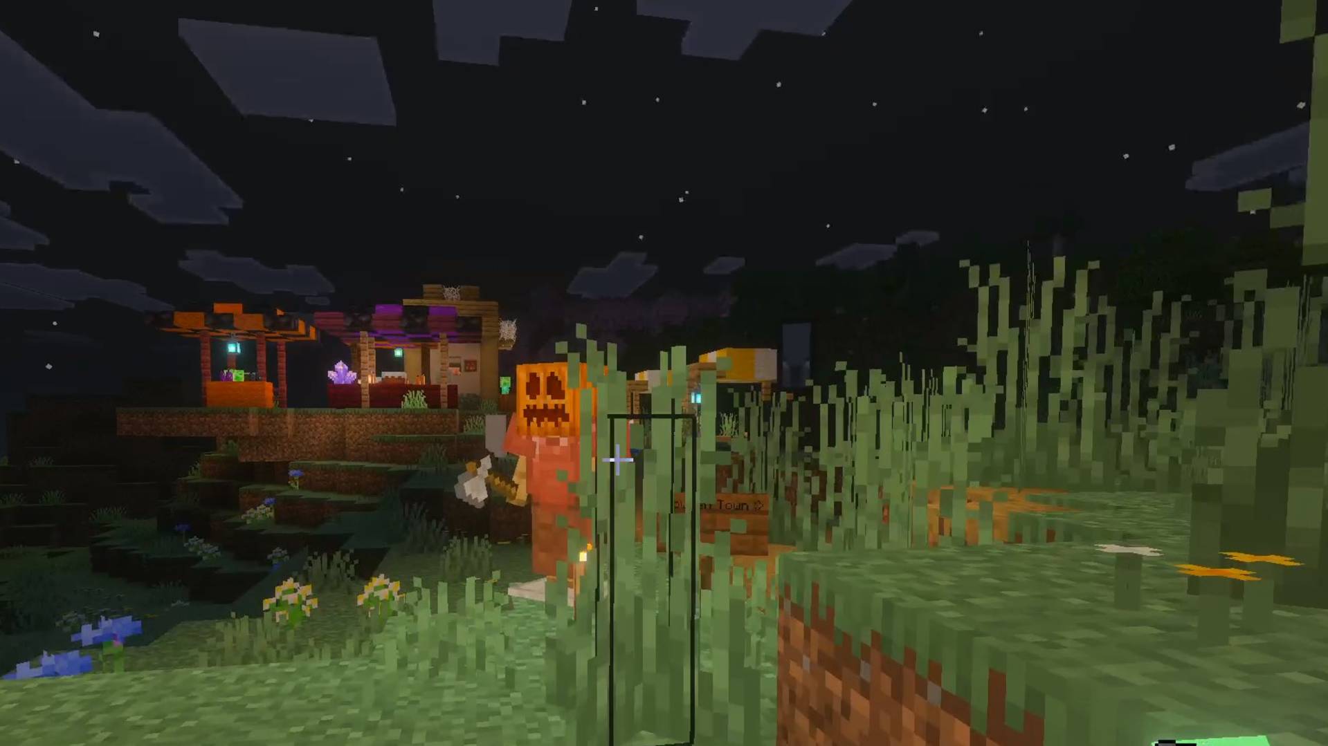 Minecraft. 6 день. Я нашёл, Halloween Town #Minecraft#Halloween#Town#RUTUBE