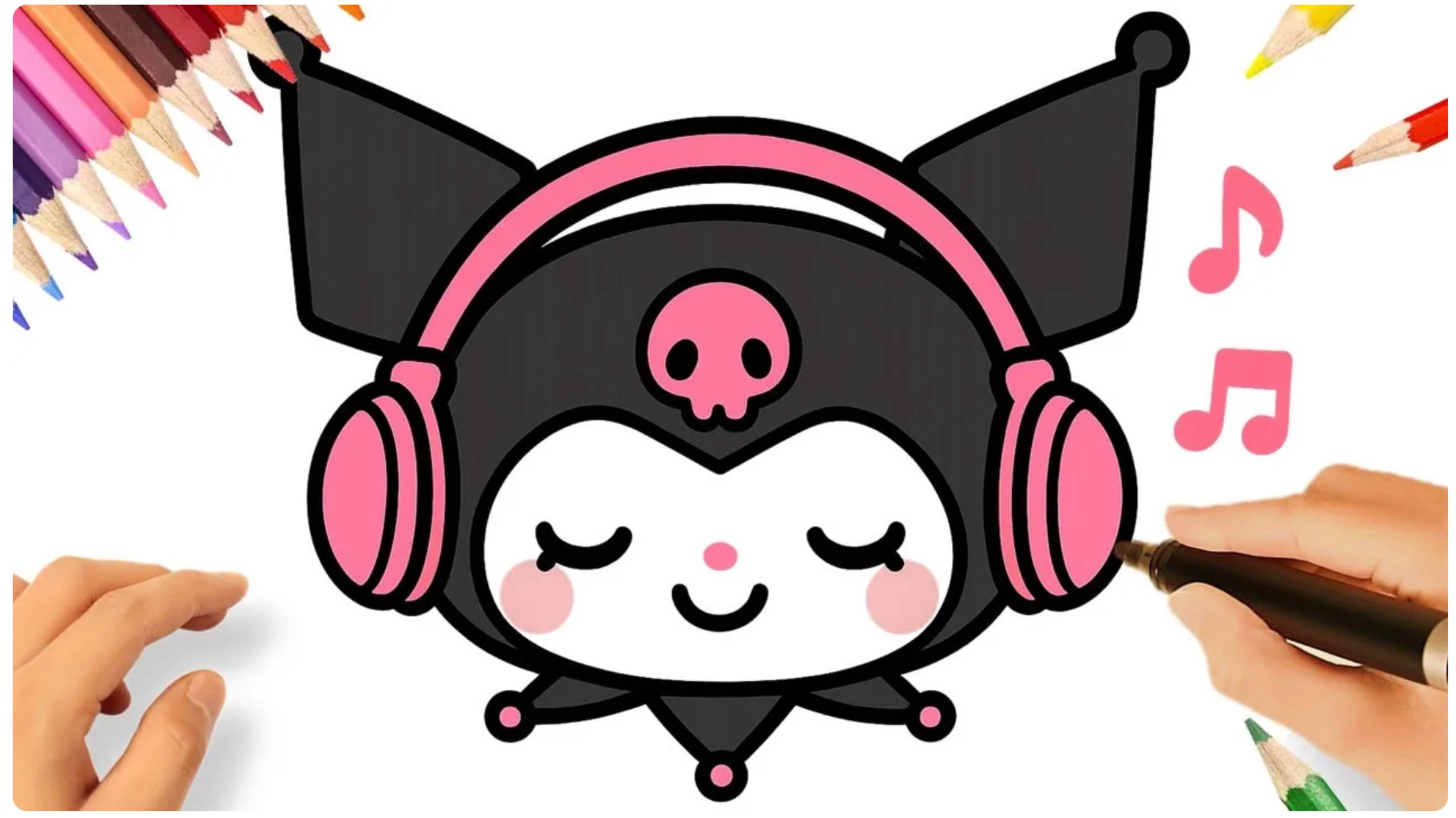 КАК ЛЕГКО НАРИСОВАТЬ КУРОМИ В НАУШНИКАХ 🎵