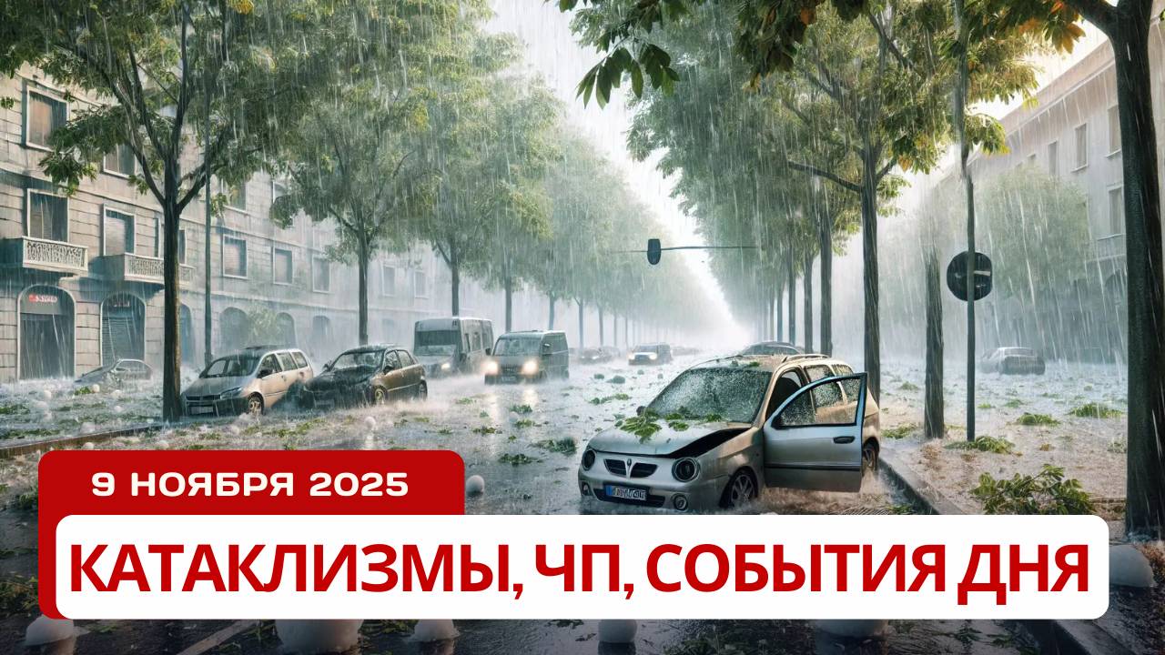 Новости Сегодня 09.11.2025 -  Катаклизмы сегодня, ЧП, События Дня | Китай Россия США Европа Индия
