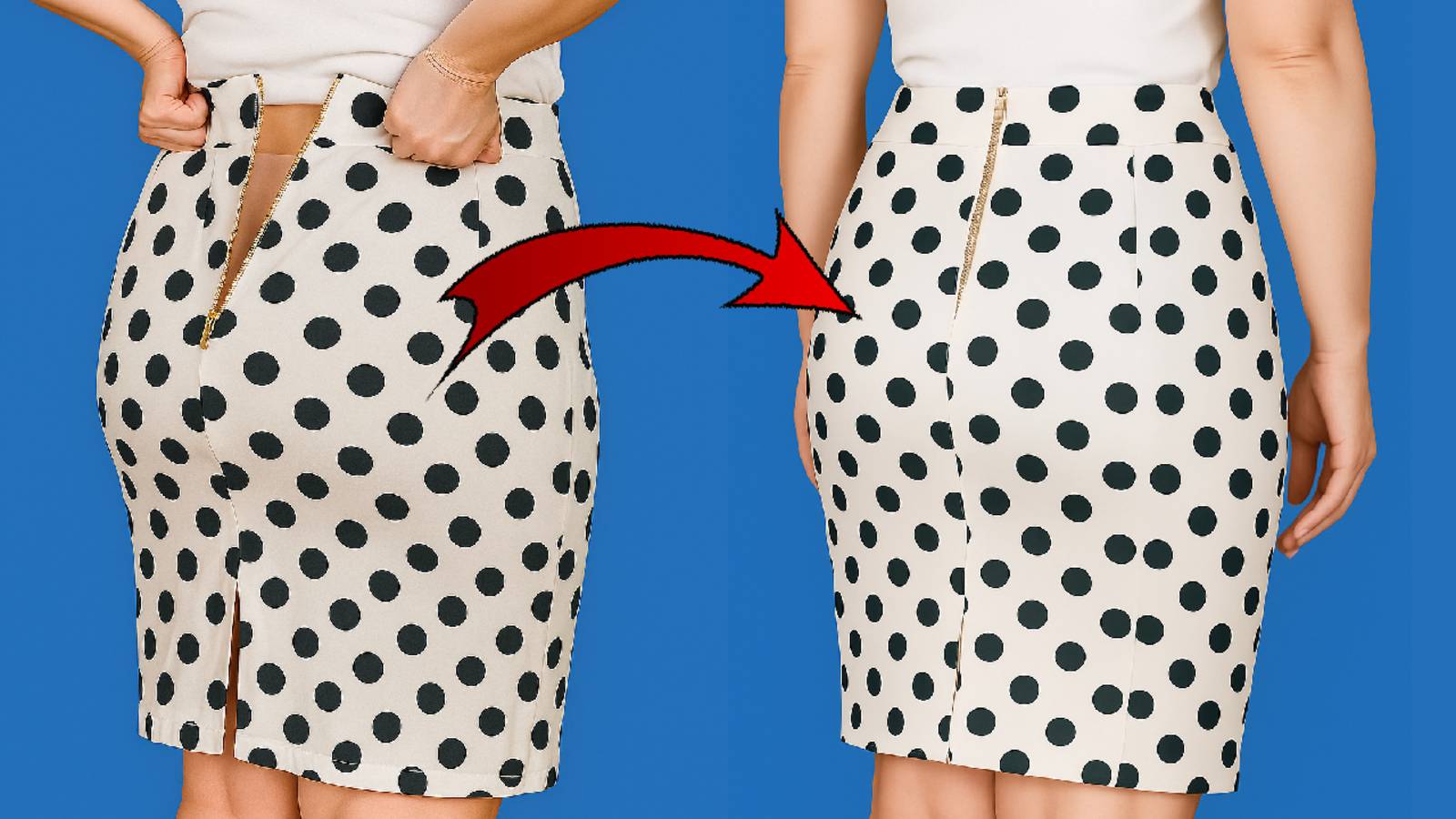Как расширить узкую юбку — простая идея для начинающих ✅