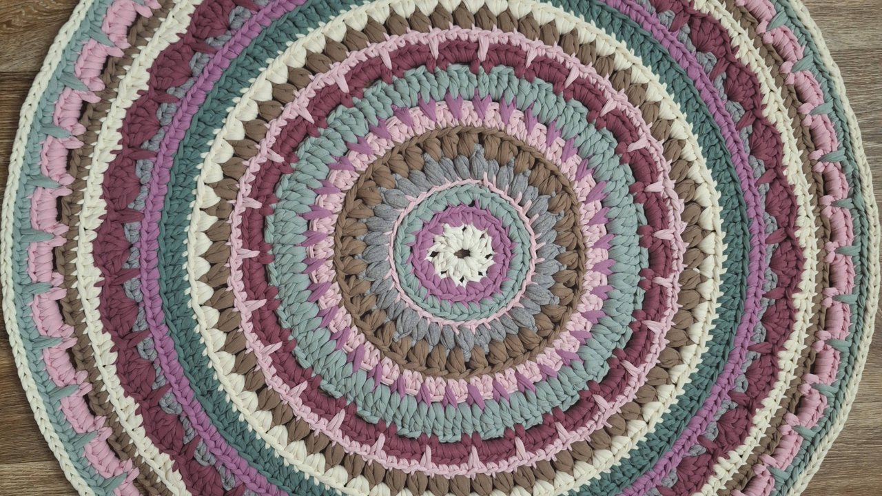 Урок 1/ Коврик из трикотажной пряжи ...