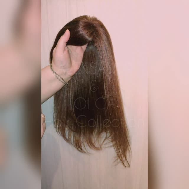 Затылочная НАКЛАДКА, с макушкой #накладканаволосы #натуральнаянакладка #накладкадляобъёма #постиж