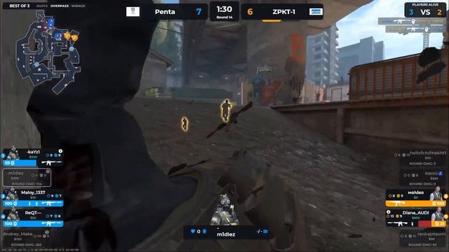 TOP 8 (2игра) PENTA E'SPORTS vs ZPKT-1 2025 Турнир ТЭК от GDUgame