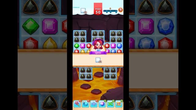 Jewel Legend 81 и 82 уровень три в ряд