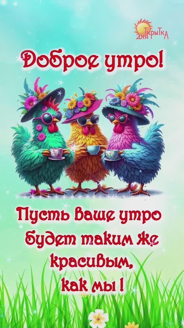 С добрым утром! Отличного настроения и хорошего дня. Позитив