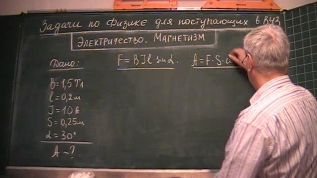 Работа проводника в магнитном поле