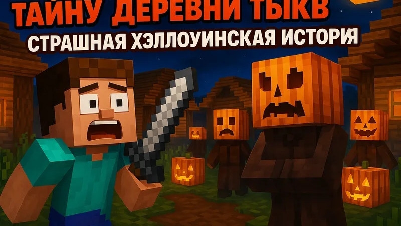 Майнкрафт но Я Узнал Тайну😱 Деревни Тыкв🎃 Страшная Хэллоуинская История