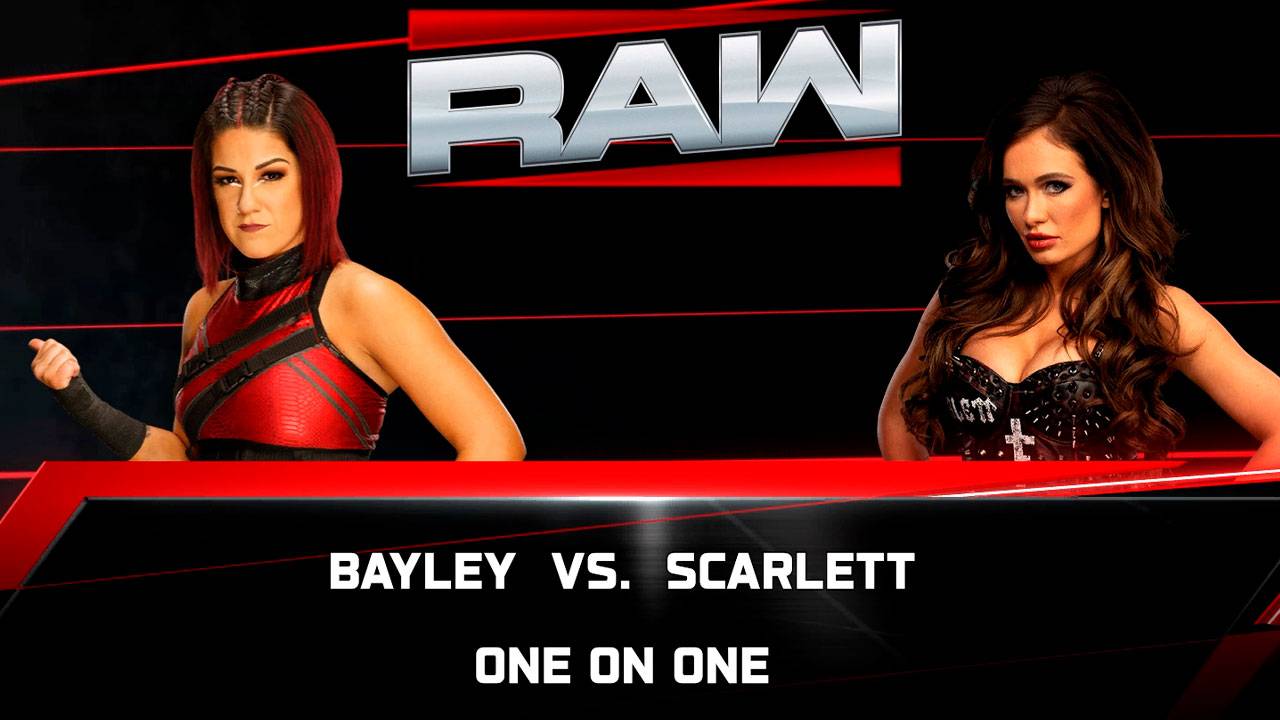 Bayley VS Scarlett - Monday Night Raw - WWE 2K25 #2
