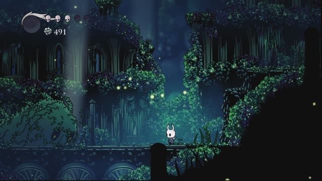 Hollow knight - большая гусеница