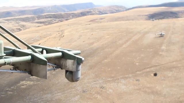 Уничтожили ДРГ условного противника в горах Армении экипажи армейской авиации ЮВО Армии России