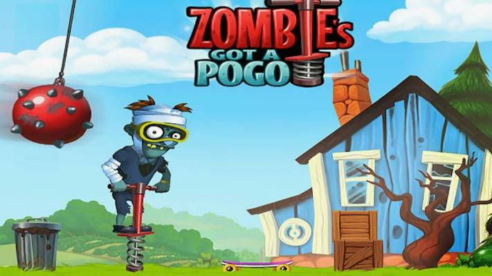 Прыгающие зомби. Бой зомби с растениями в тумане.