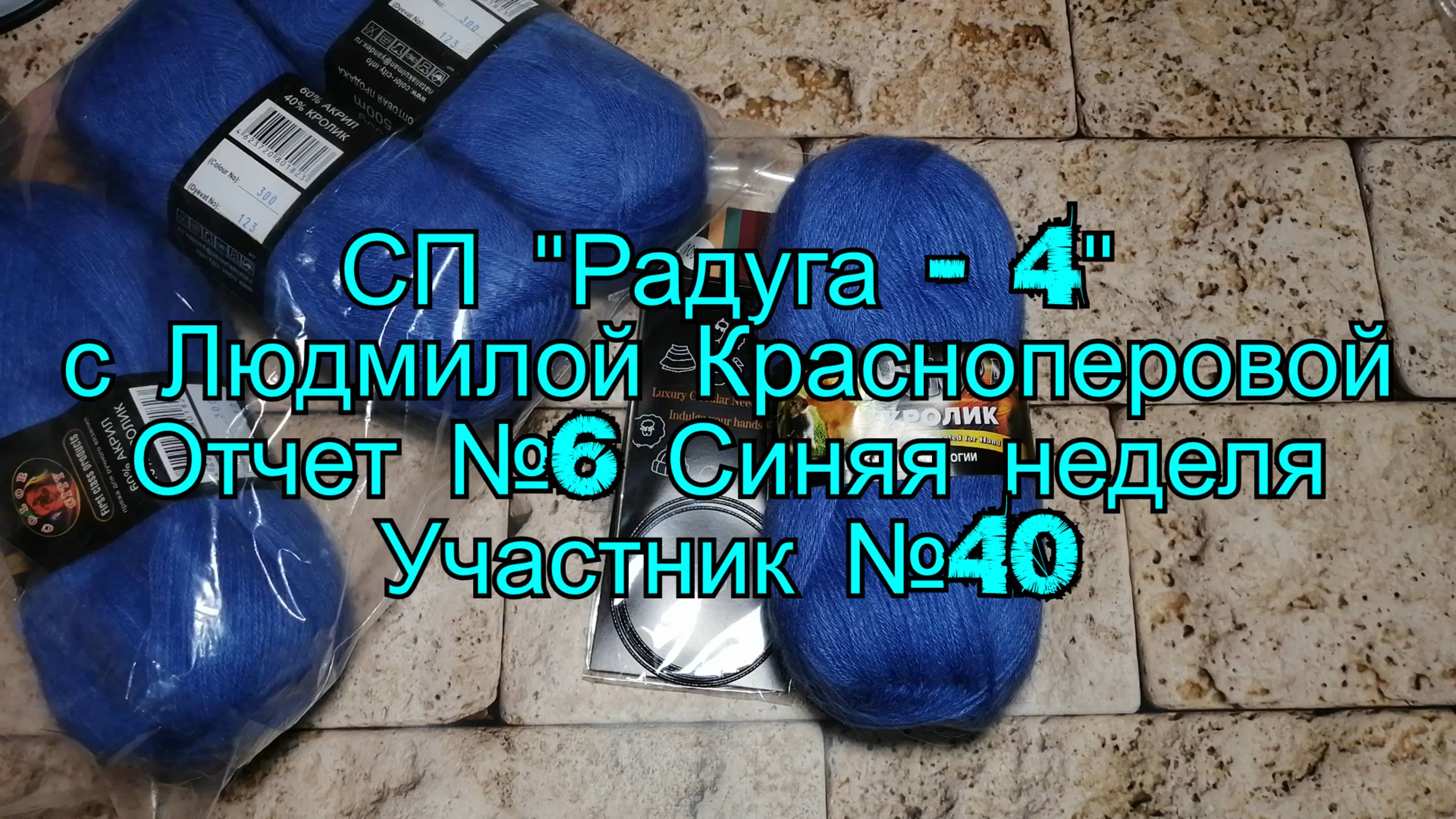СП "Радуга - 4" с Людмилой Красноперовой Отчет №6 Синяя неделя. Участник №40