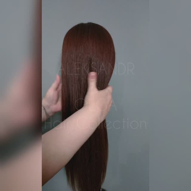 ПАРИК combo - на моно (с имитацией кожи головы) #парик #натуральныйпарик #изделияизволос #постиж