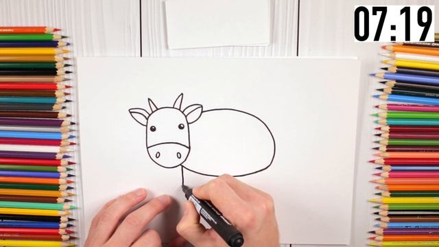 Сюрприз - нарисуем как можно больше животных за 15 минут. Кубик Рубрик (6+)