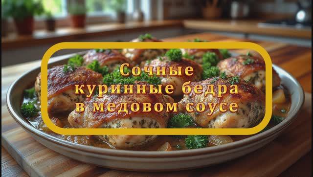 Медовые куриные бёдра — быстрый и вкусный ужин для всей семьи