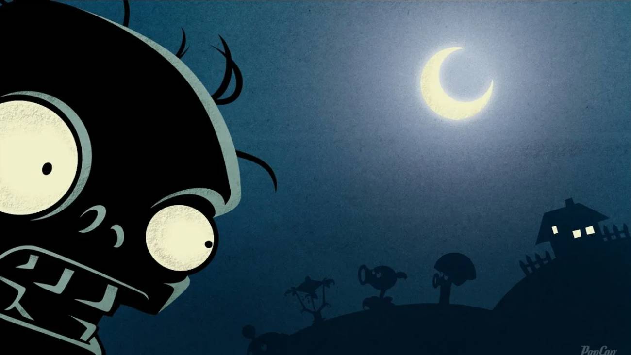 4. прохождение Plants vs Zombies Replanted - бассейн ночь