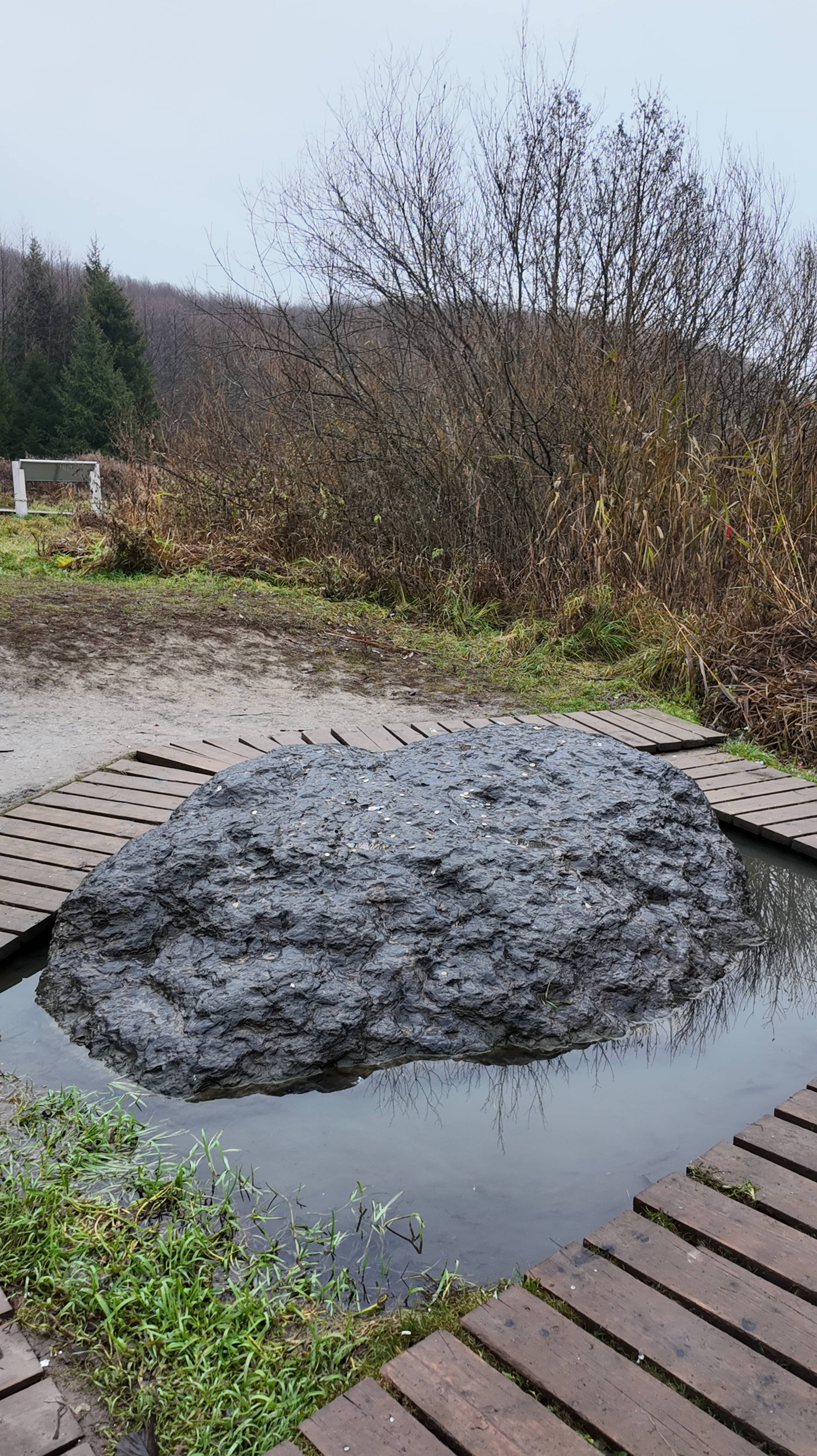 Си́ний ка́мень (Синь-ка́мень) — священный камень близ Плещеева озера. 09.11.2025