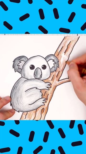 Как нарисовать коалу? #shorts
