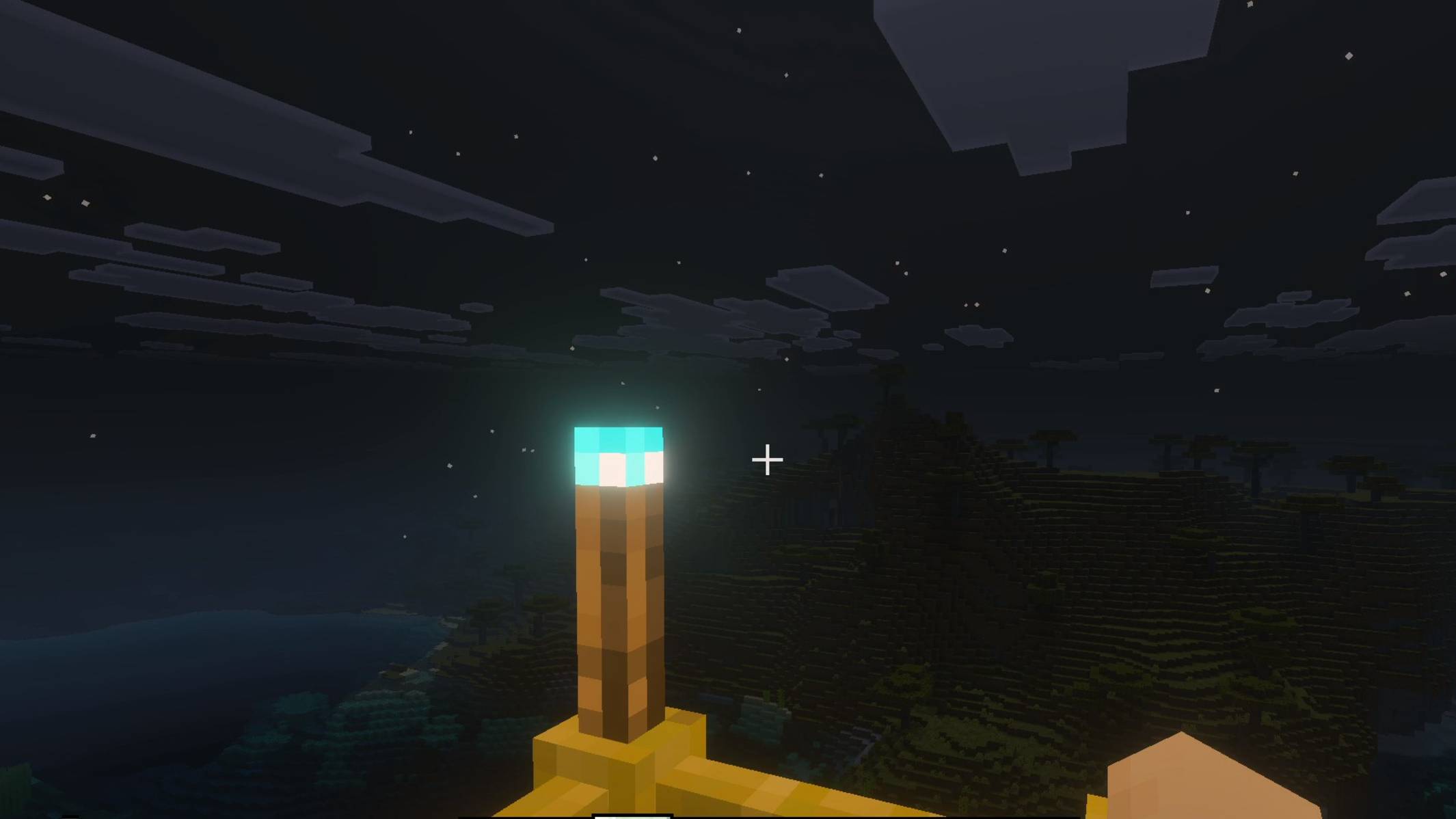 Minecraft. 9день. Вид с балкона в, ночи. #Minecraft#Вид#Балкон#RUTUBE