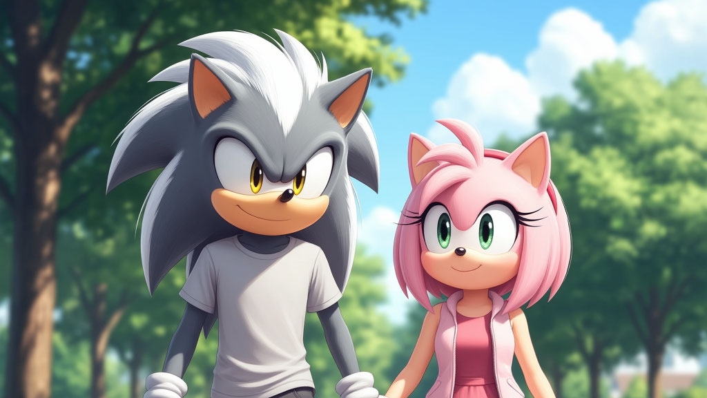 Тандер и Эми в парке 4.