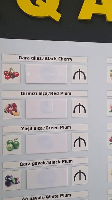 Что растет и продают в саду азербайджанском Biogarden в Шеки?