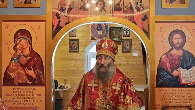 Проповедь владыки Гурия на престольный праздник в танковой части близ Арсеньева