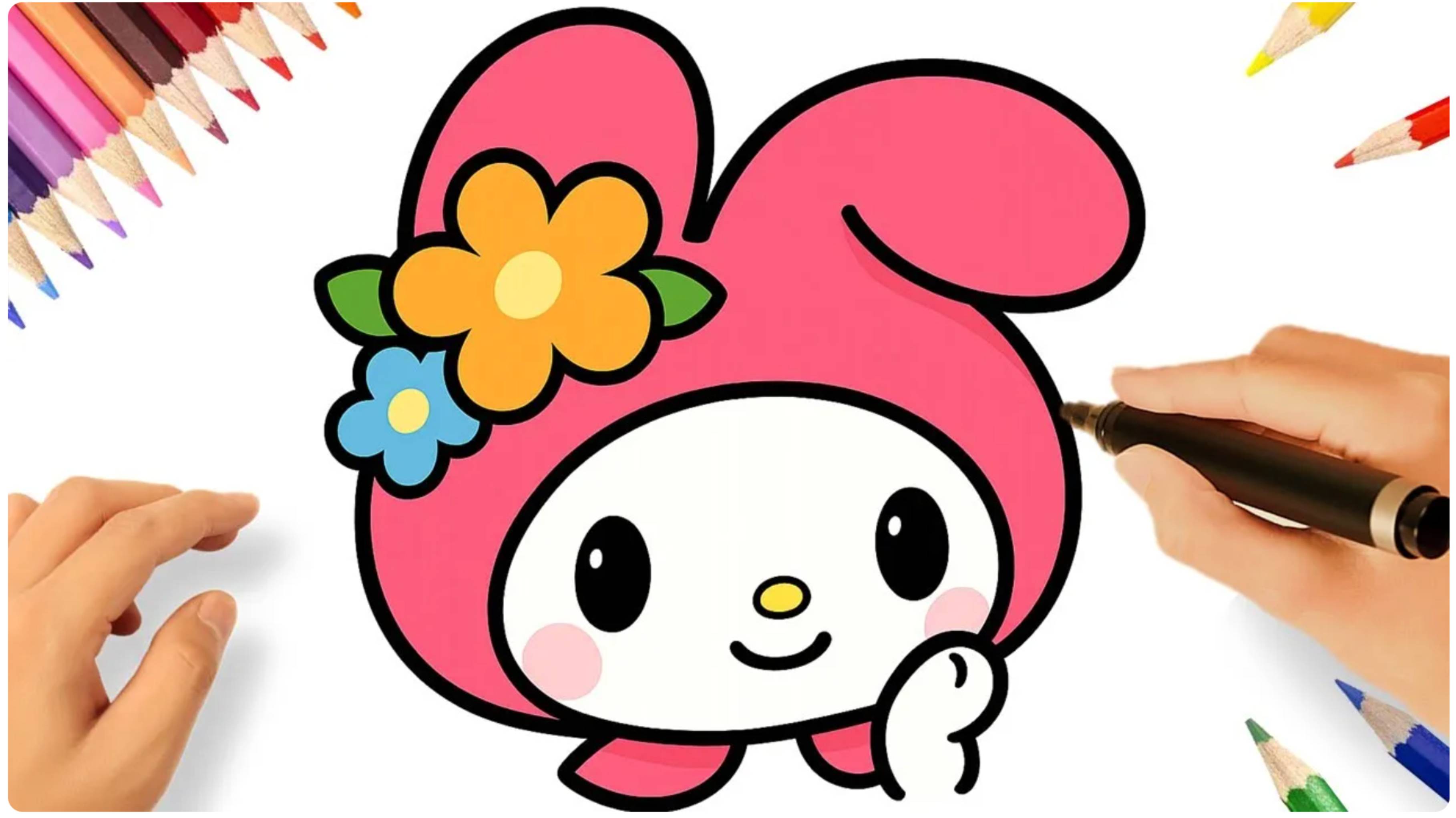 КАК БЫСТРО И ЛЕГКО НАРИСОВАТЬ ЗАСТЕНЧИВУЮ МЕЛОДИ 🌼