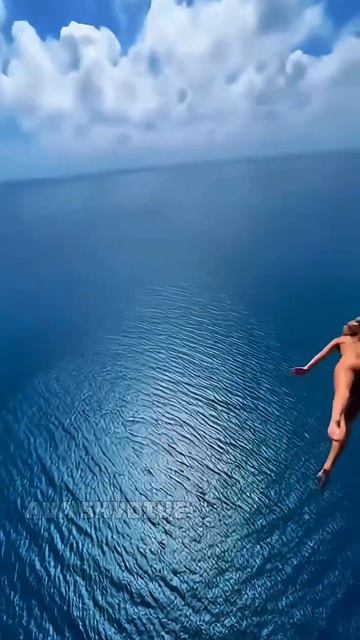 Выпрыгнула и искупалась