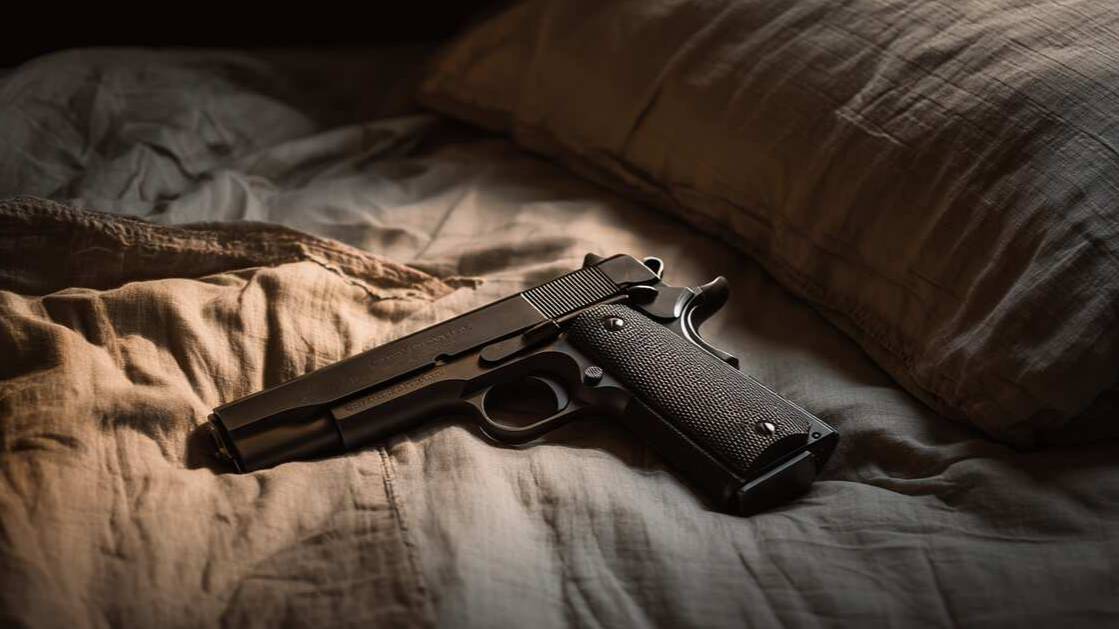 Близнецы нашли папин пистолет под подушкой и ранили друг друга