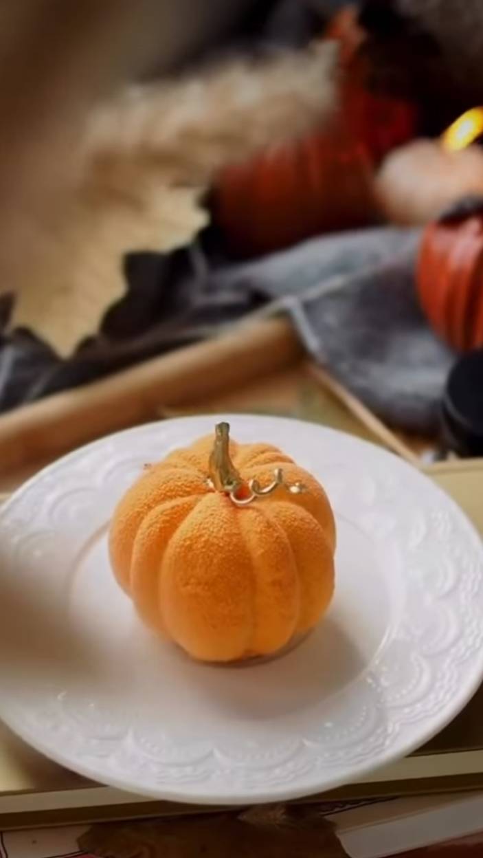 Муссовые пирожные тыквы