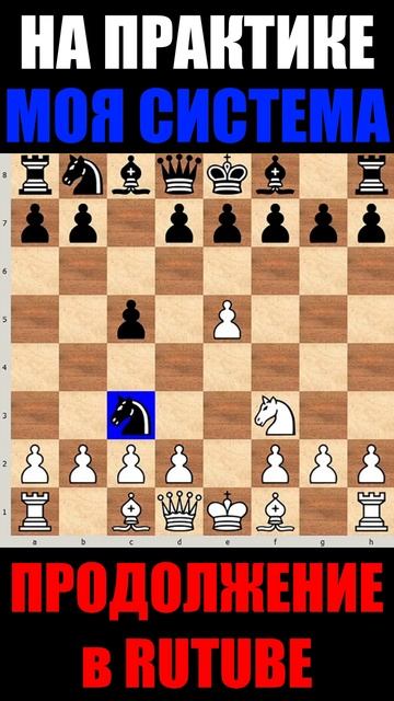 Шахматы ♕ НИМЦОВИЧ МОЯ СИСТЕМА НА ПРАКТИКЕ  ♕ #shorts №44