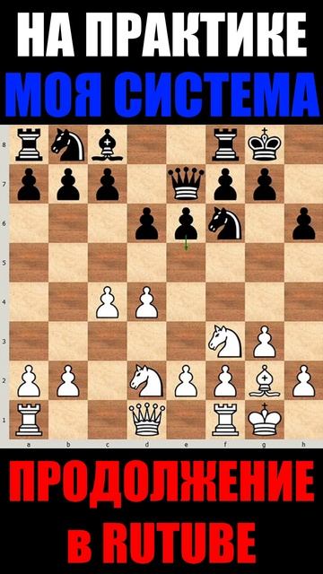 Шахматы ♕ НИМЦОВИЧ МОЯ СИСТЕМА НА ПРАКТИКЕ  ♕ #shorts №40