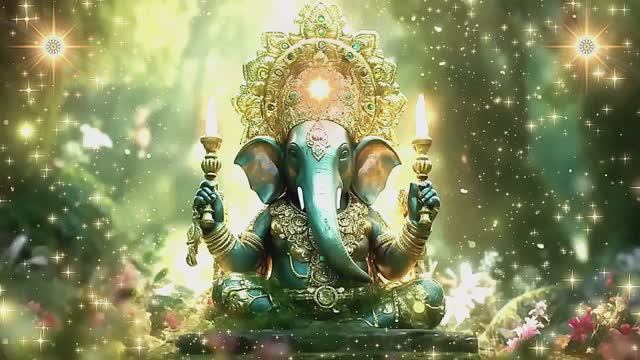 🐘 МАНТРА ГАНЕШИ ДЛЯ НАЧАЛА ДЕЛ! Om Gam Ganapataye Namaha: Убрать Препятствия и Привлечь Удачу! 🙏✨