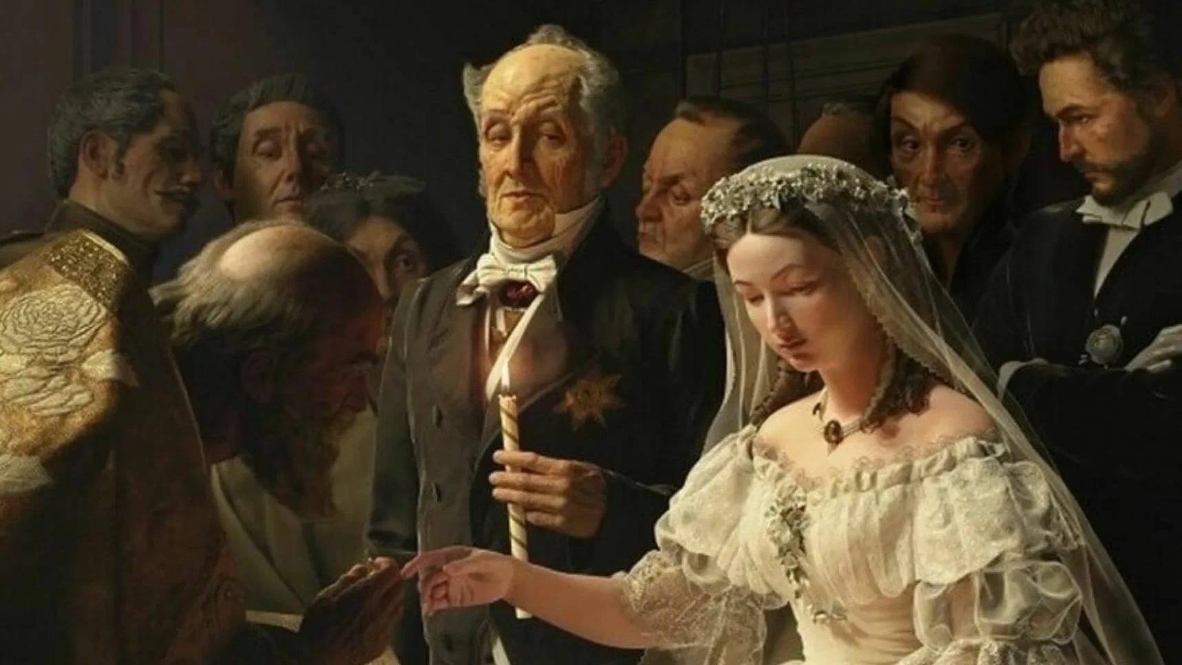 У церкви стояла карета (Народная песня)