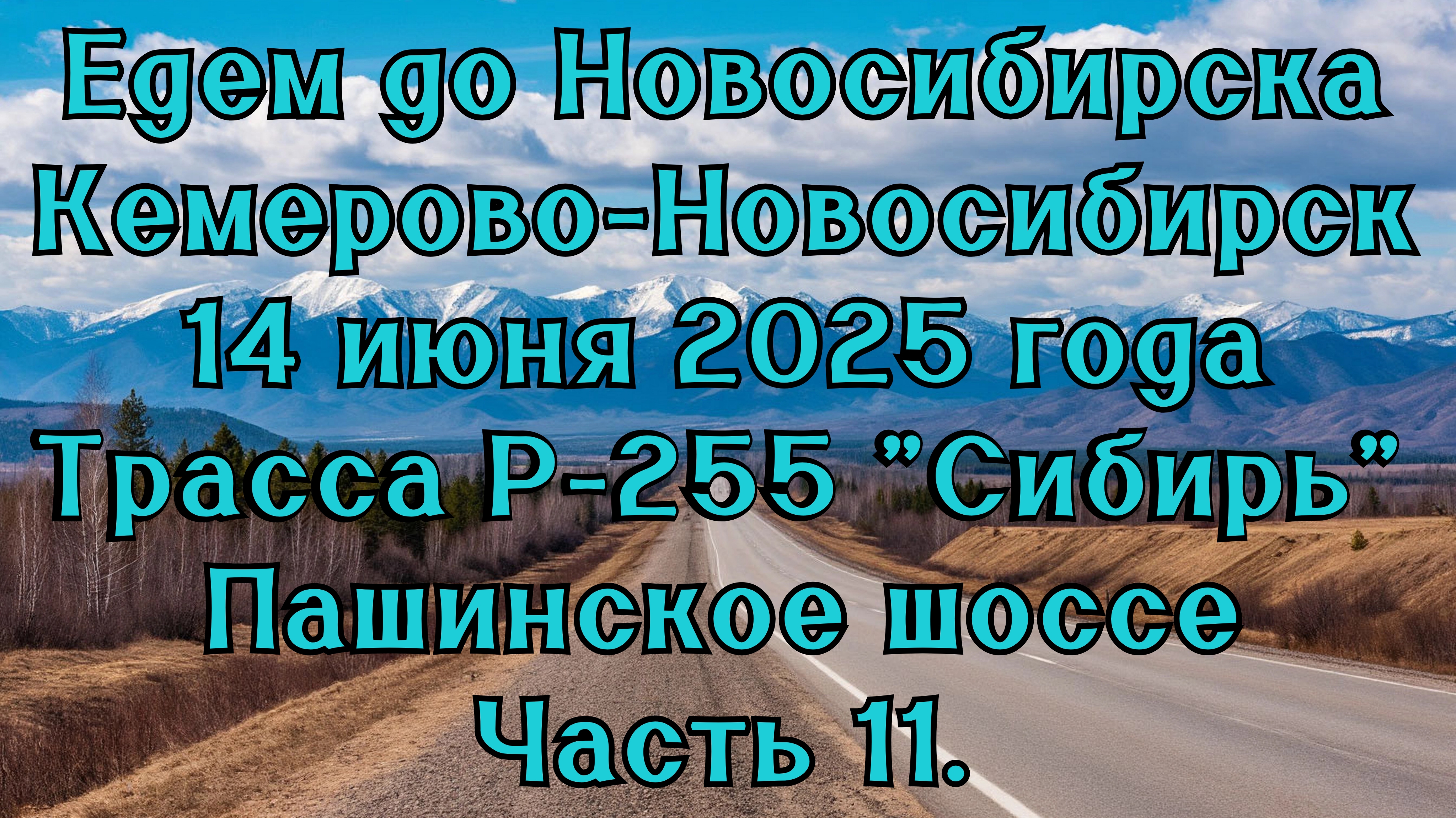 Едем до Новосибирска. Кемерово-Новосибирск. 14 июня 2025 года. Трасса Р-255 "Сибирь" Часть 11.