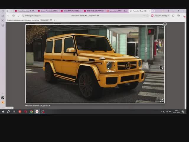 Обзор Автомобиля и новые текстуры дорог для GTA 4 Mercedes-Benz G55 установка мод тачек и графики