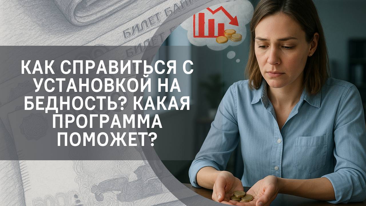 Как справиться с установкой на бедность? Какая программа поможет?