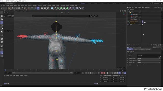 00 How to Rig a Character in C4D with Patata School