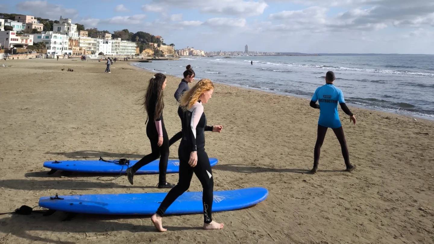 Surfing in Italy by Ambrogo King