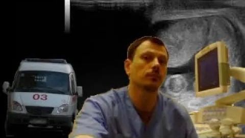 Детское УЗИ мошонки - Ущемленная пахово-мошоночная грыжа с аппендиксом и некрозом