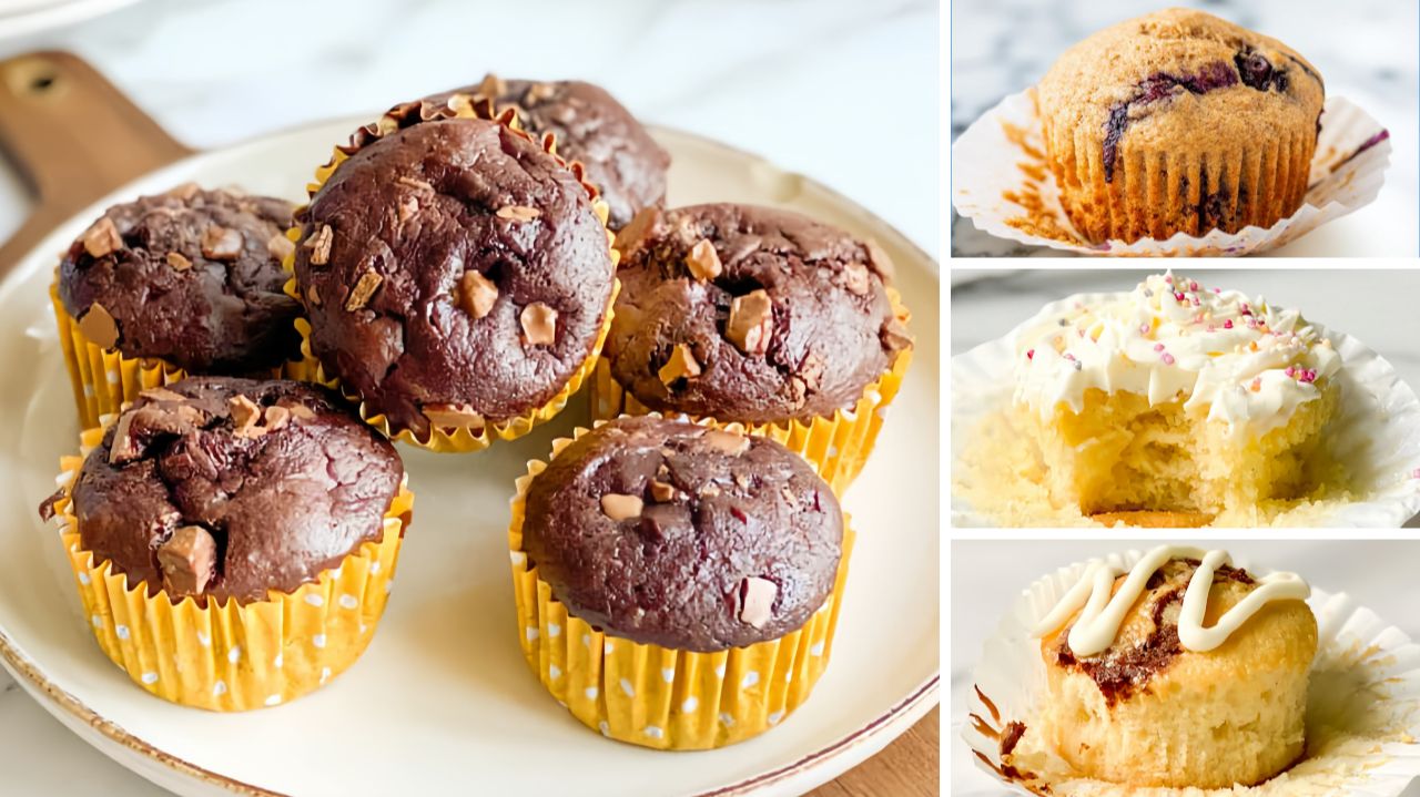 Низкокалорийные пп кексы из цельнозерновой муки без сахара